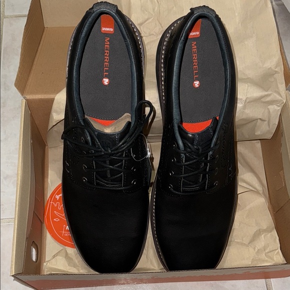 Merrell | Shoes | New Mens Merrell Black Oxford Shoes With Suede Finish ...